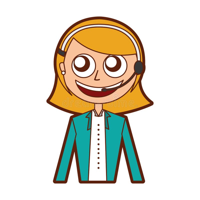 Female Agent Blue stock illustration. Illustration of white - 9343907