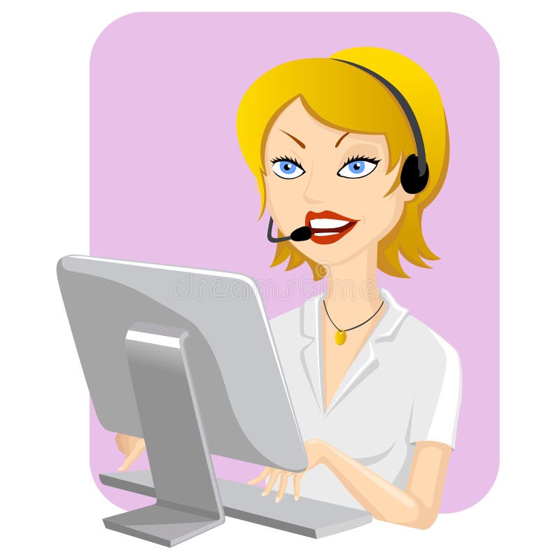 Call Center Girl Stock Illustrations – 5,053 Call Center Girl Stock ...