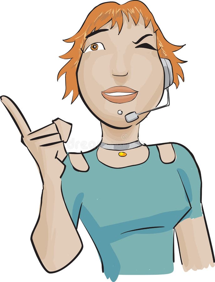 Call Center Girl Stock Illustrations – 4,503 Call Center Girl Stock ...