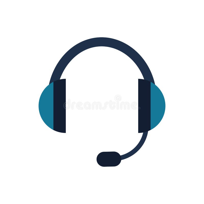 Call center headset device stock illustration. Illustration of ...