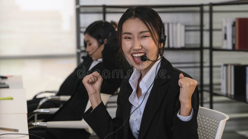 Call Center and Help Desk Support Agent in Operation at Online Customer ...