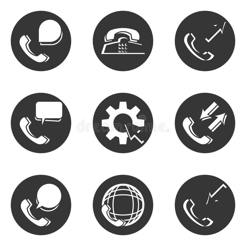 Call center, help icons stock vector. Illustration of client - 269187718