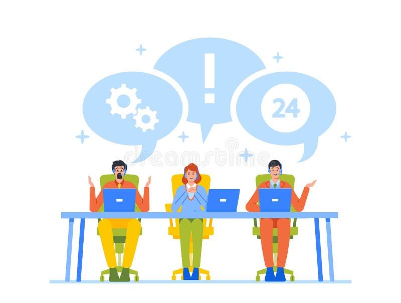 Call Center Hotline, Operator and Client Communication, Specialist ...