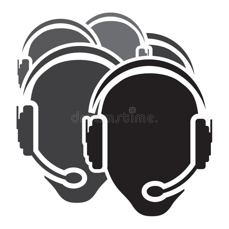Call Center Headset Icon Stock Illustrations – 19,723 Call Center ...