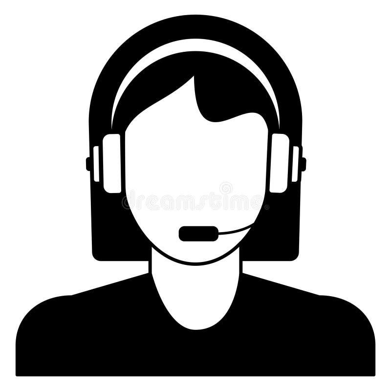 Call Center Icon. Help, Support and Contact Stock Vector - Illustration ...