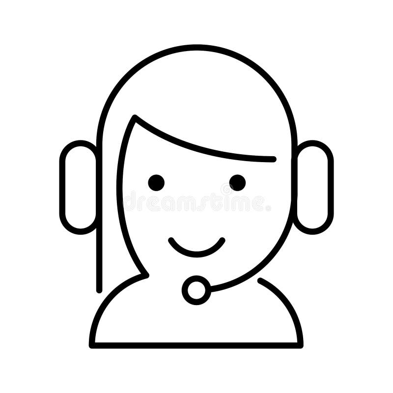 Call Center Icon Sign, Operator Customer Support Symbol, Help Center ...
