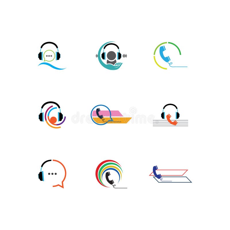 Call Center Logo Vector Illustration Design Template Stock Vector ...