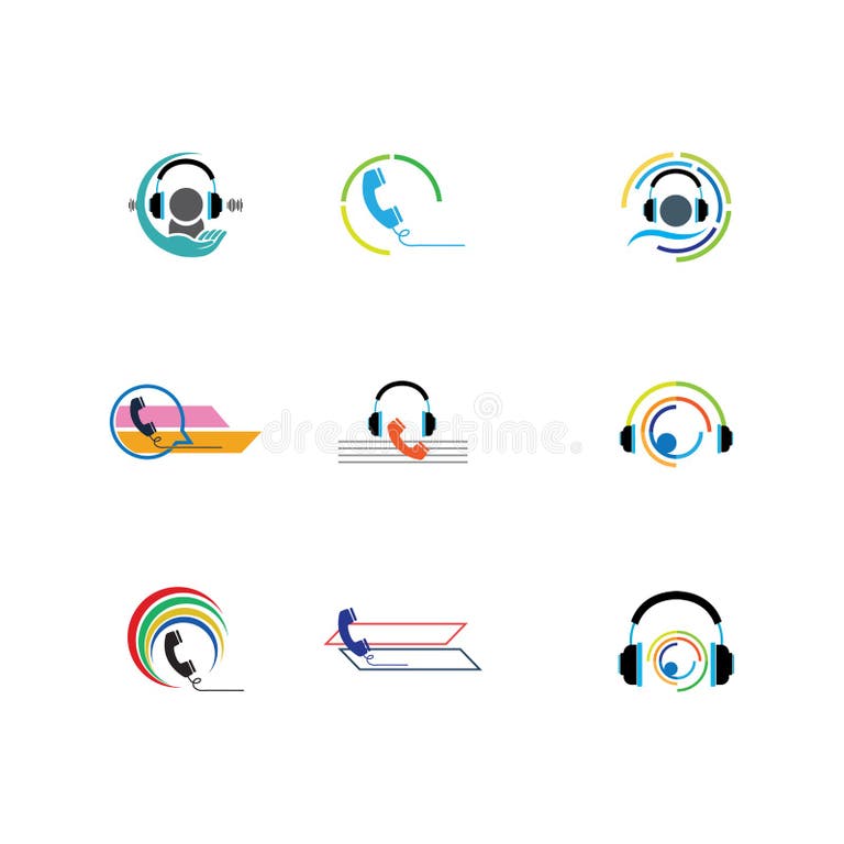 Call Center Logo Vector Illustration Design Template Stock Vector ...