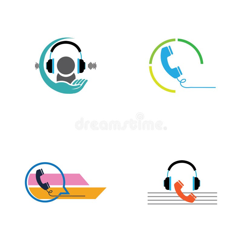 Call Center Logo Vector Illustration Design Template Stock Vector ...