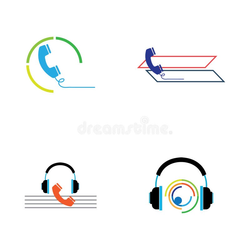 Call Center Logo Vector Illustration Design Template Stock Vector ...