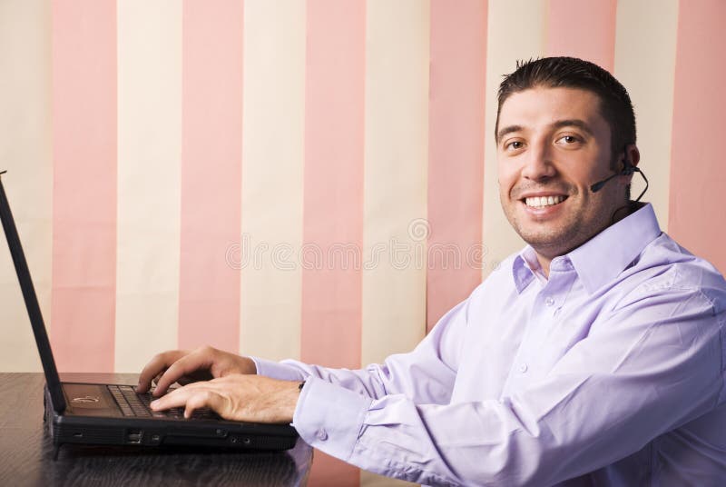 Call center men team stock photo. Image of call, adult - 10943414