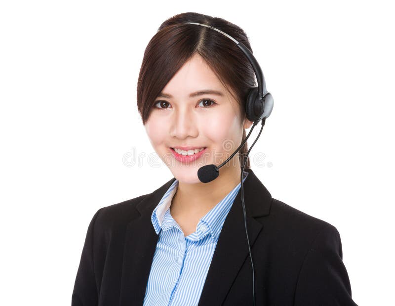 Call center operator stock image. Image of desk, headset - 46730717