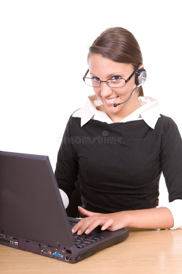 Call center operator stock photo. Image of corporate - 11167236
