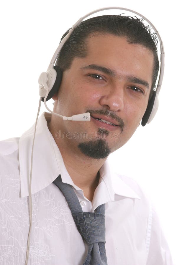 Call center operator stock image. Image of male, person - 1489171
