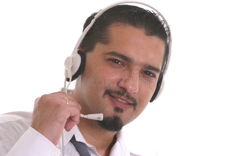 Call center operator-male stock photo. Image of communicate - 129328