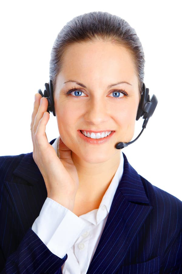 Support phone operator stock photo. Image of headset - 15495262