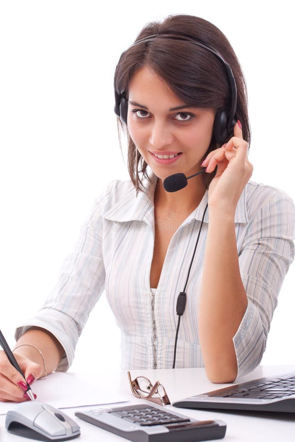 Call center operator stock photo. Image of people, documant - 21679938