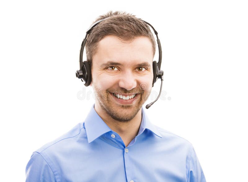 Call center operator stock photo. Image of phone, headset - 38417104