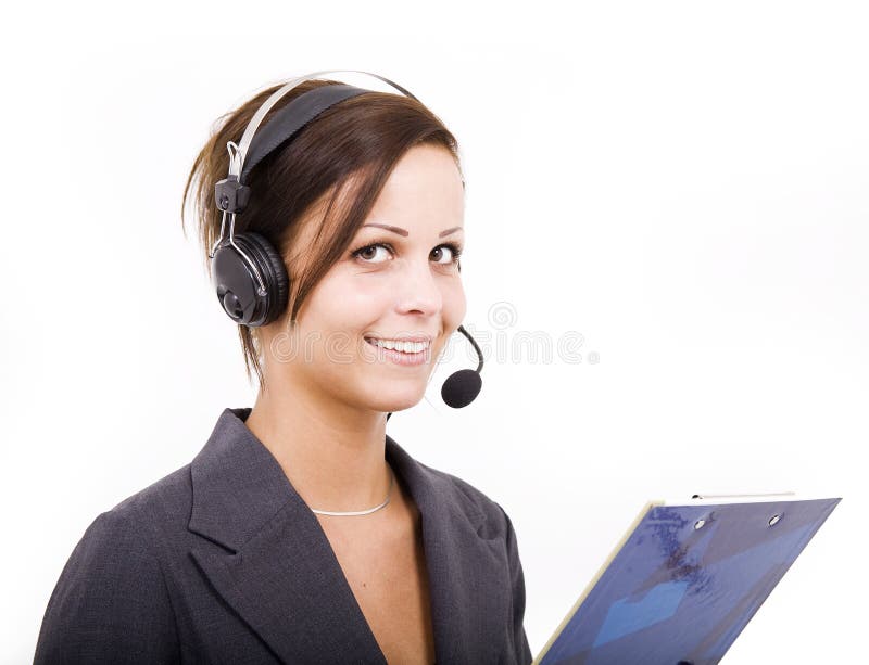 Call center operator stock photo. Image of computer, phonecall - 2579840
