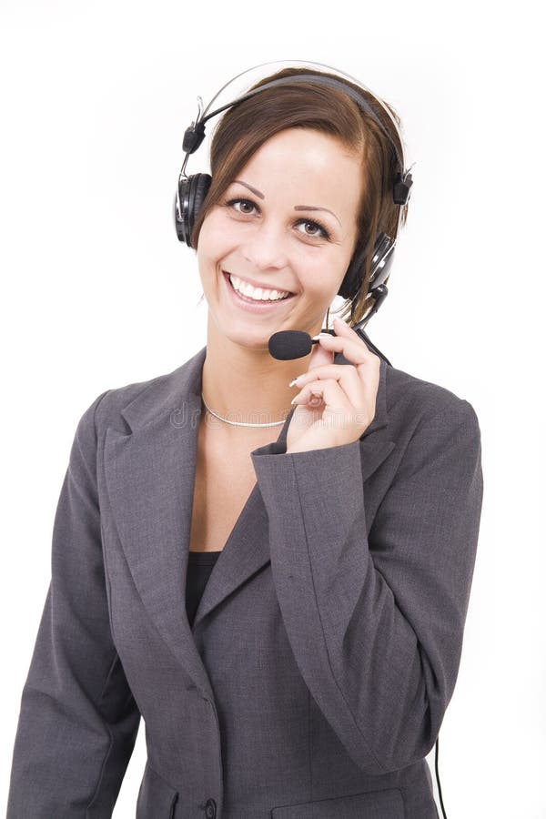 Call center operator stock photo. Image of beautiful, manager - 4145030