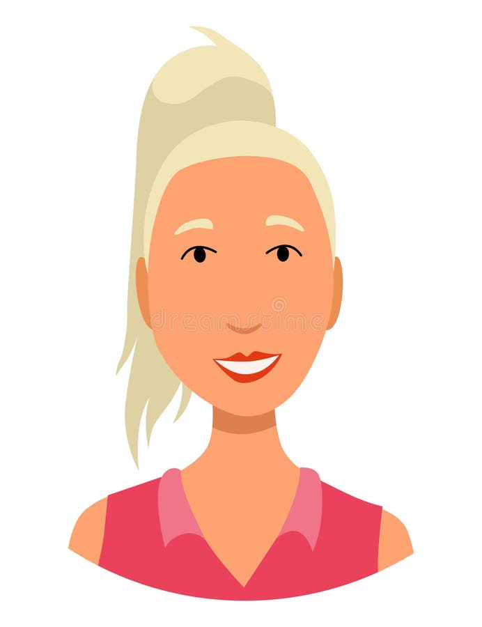 Call Center Operator Avatar without Headphone. Online Support Service ...