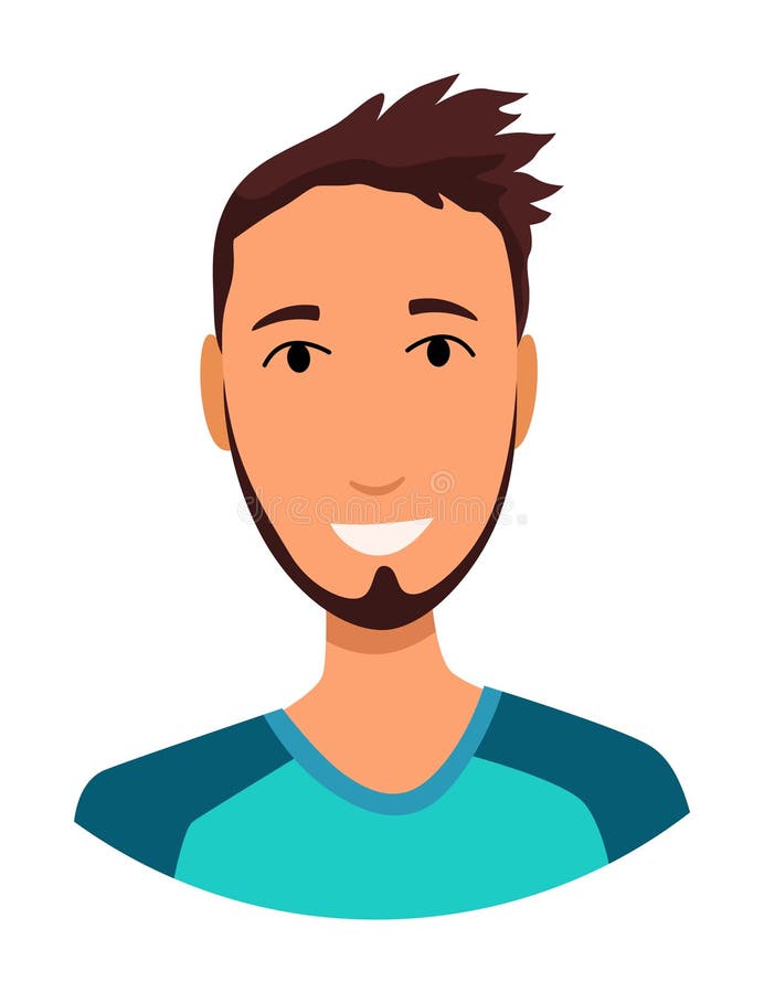 Call Center Operator Avatar without Headphone. Online Support Service ...