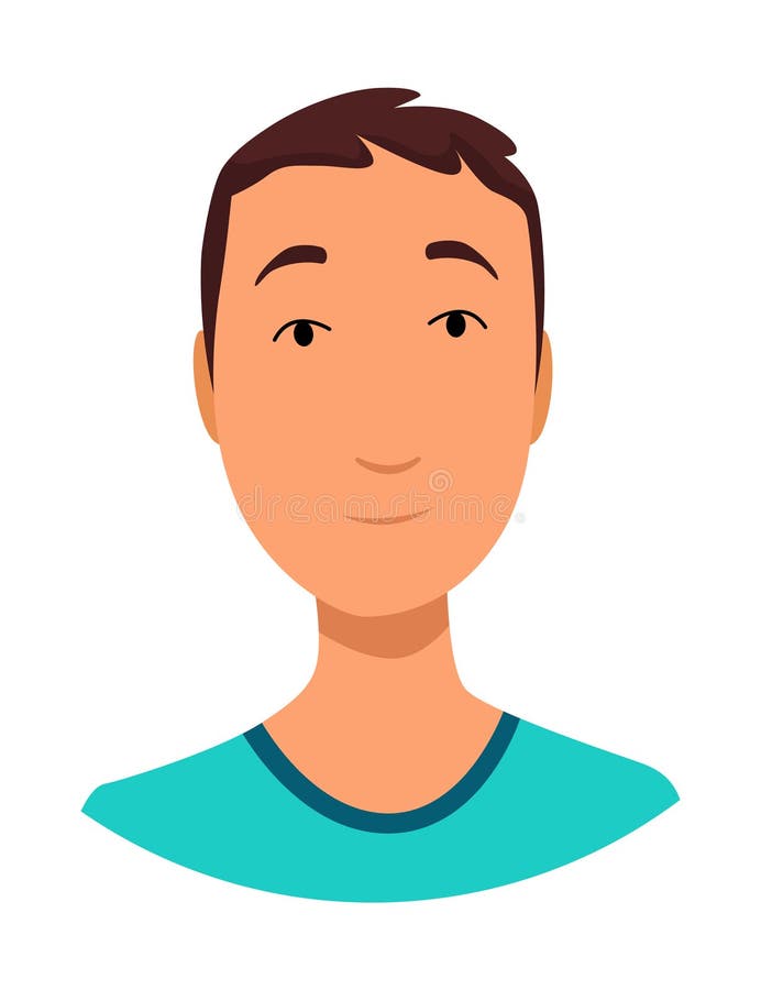 Call Center Operator Avatar without Headphone. Online Support Service ...