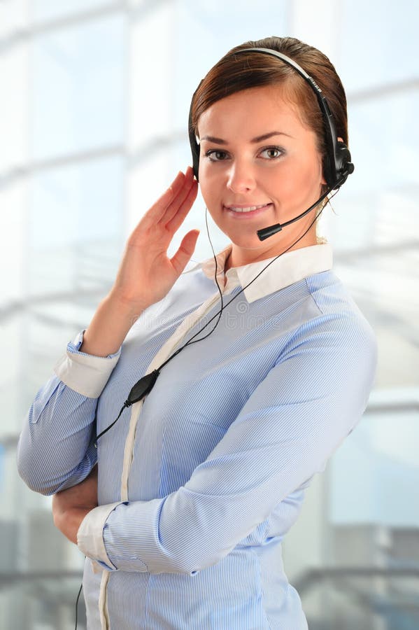 Call Center Operator. Customer Support Stock Image - Image of call ...