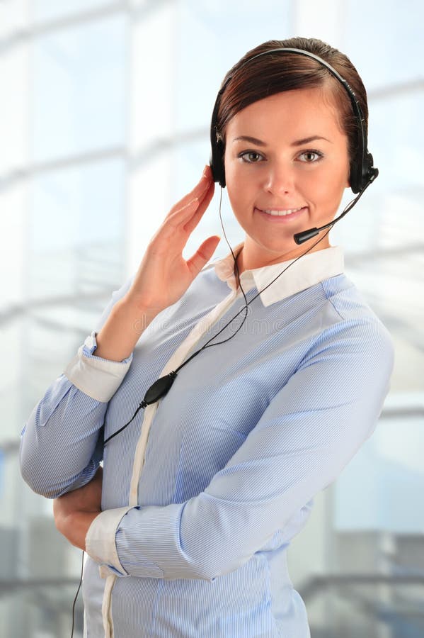 Call Center Operator. Customer Support Stock Photo - Image of ...