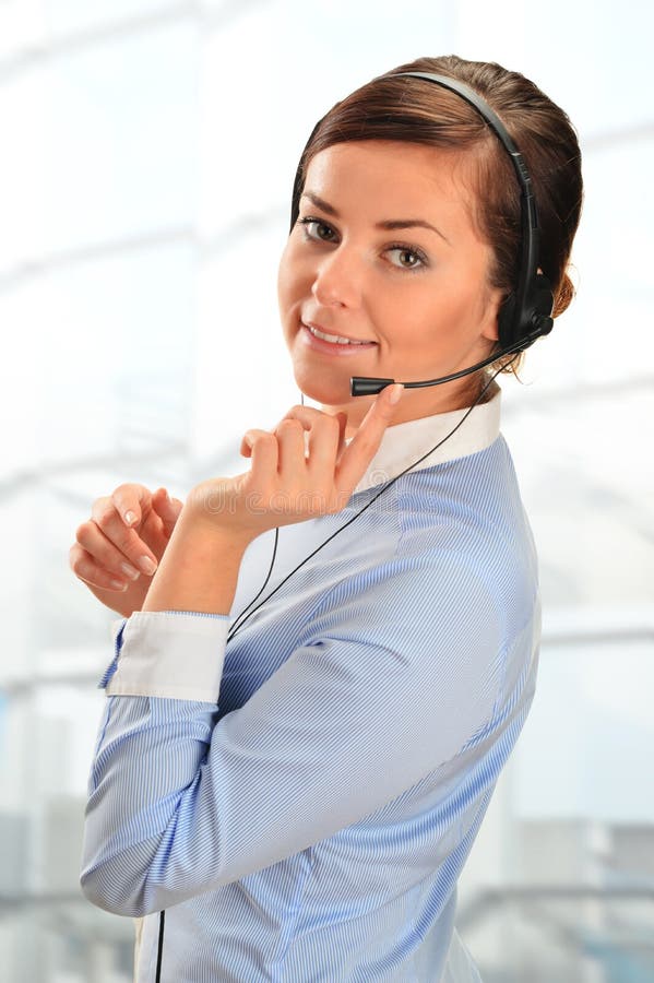 Call Center Operator. Customer Support Stock Photo - Image of screen ...