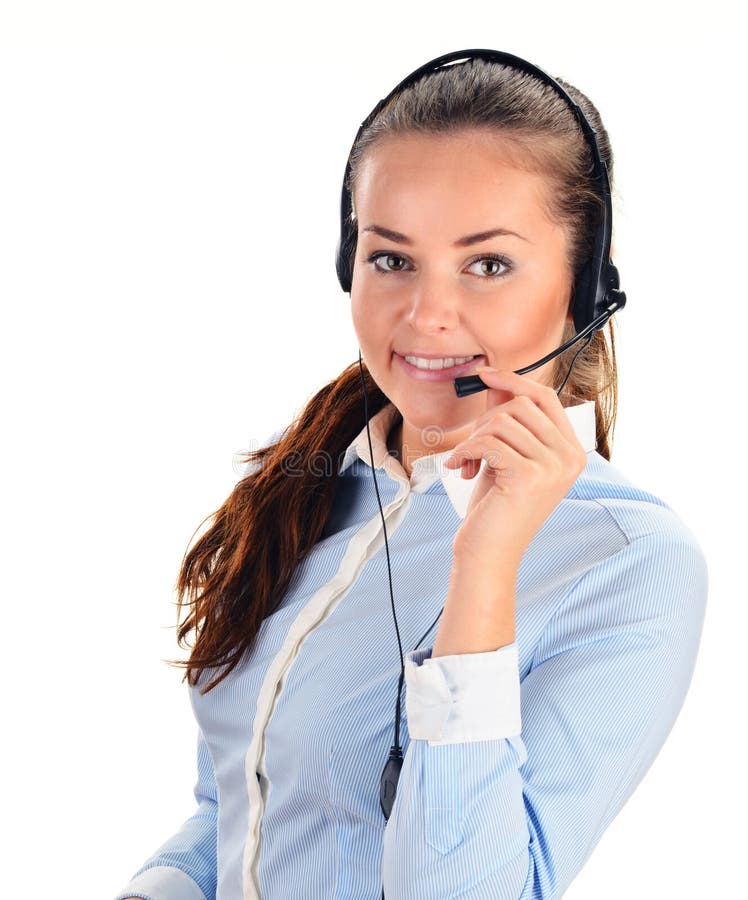 Call Center Operator. Customer Support. Help Desk Stock Photo - Image ...