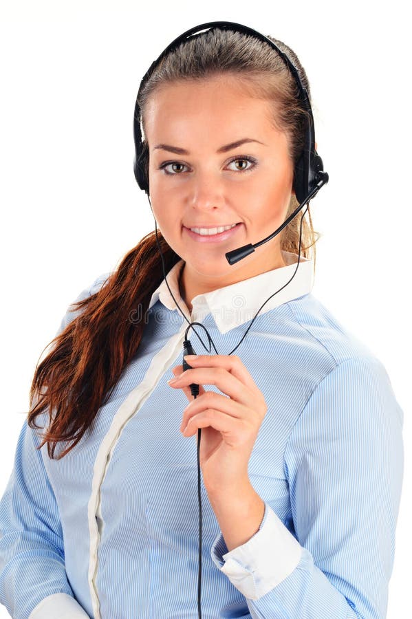 Call Center Operator. Customer Support Stock Photo - Image of person ...