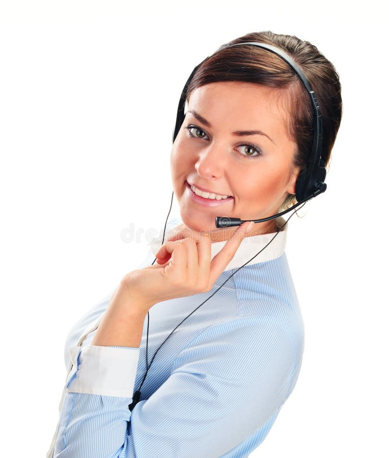 Call Center Operator. Customer Support Stock Photo - Image of laptop ...