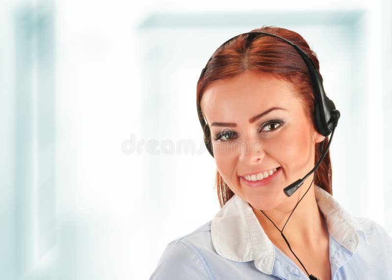 Call Center Operator. Customer Support Stock Image - Image of ...