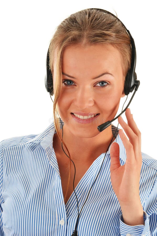 Call Center Operator. Customer Support. Helpdesk. Stock Photo - Image ...