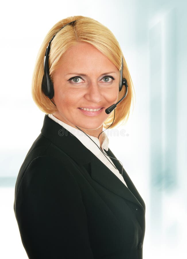 Call Center Operator. Customer Support Stock Photo - Image of ...
