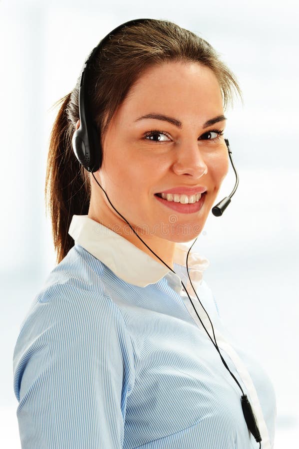 Call Center Operator. Customer Support Stock Photo - Image of reception ...