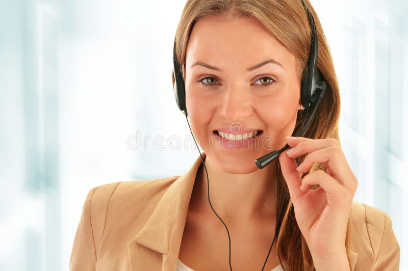 Call Center Operator. Customer Support Stock Photo - Image of business ...