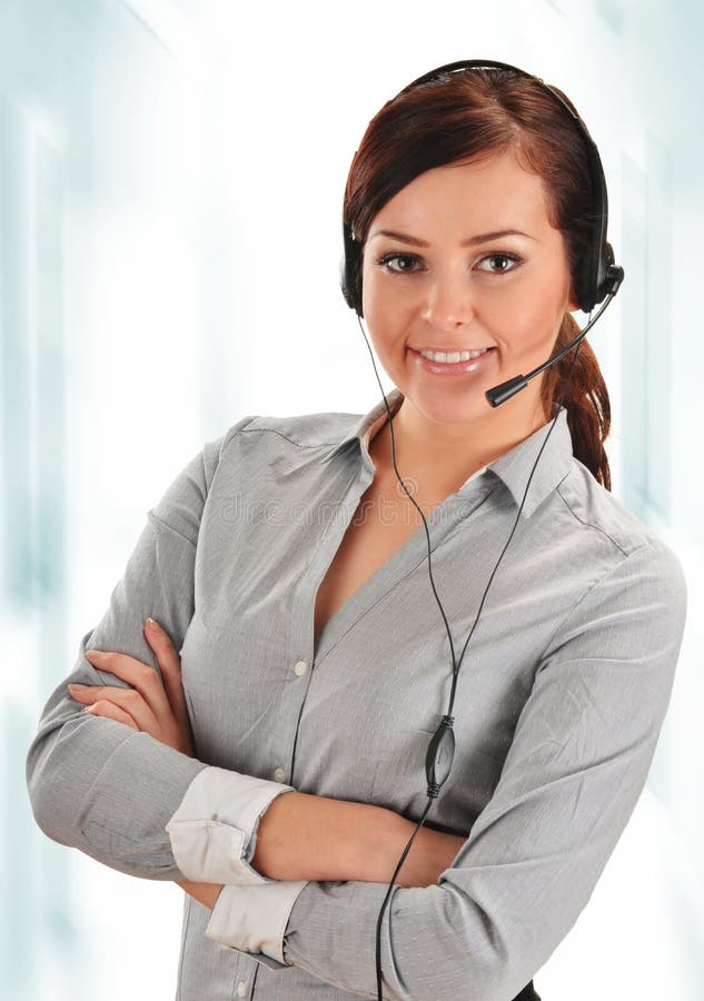 Call Center Operator. Customer Support Stock Photo - Image of center ...