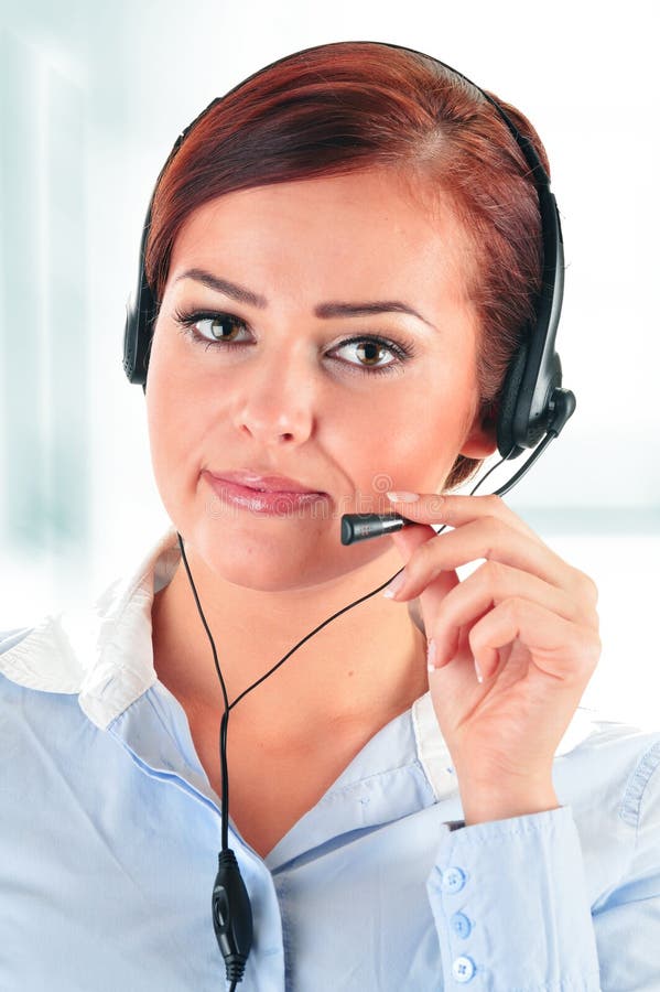 Call Center Operator. Customer Support Stock Photo - Image of ...