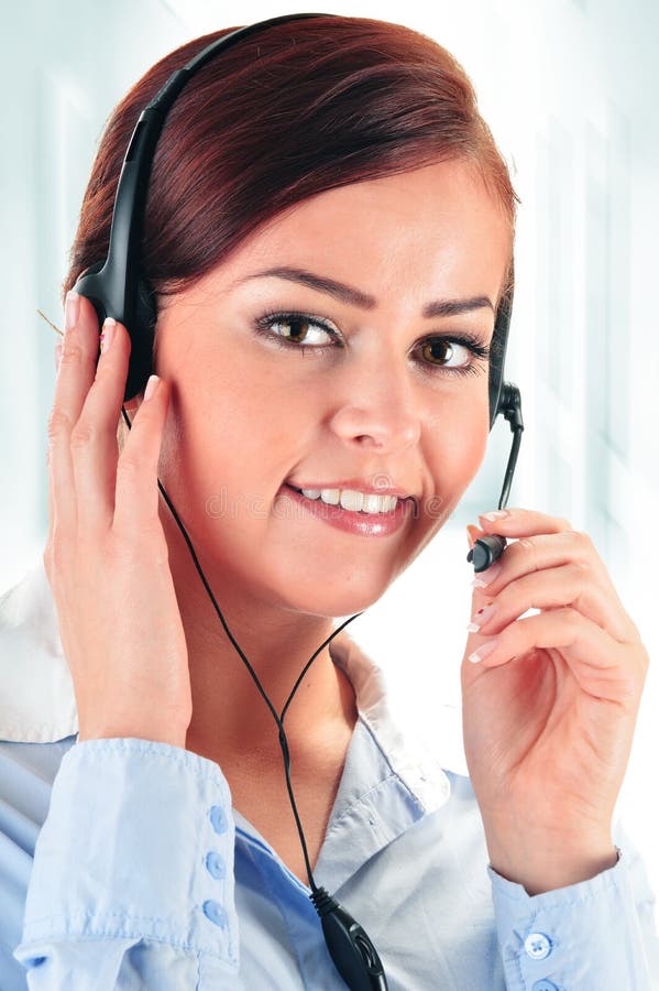 Call Center Operator. Customer Support Stock Photo - Image of helpdesk ...