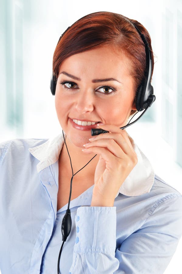 Call Center Operator. Customer Support Stock Photo - Image of phone ...