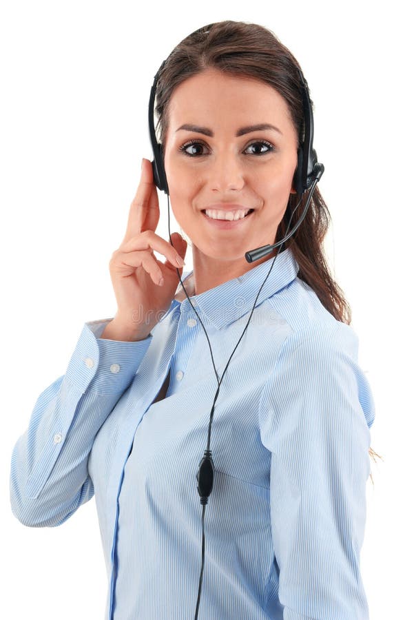 Call Center Operator. Customer Support Stock Photo - Image of helpdesk ...