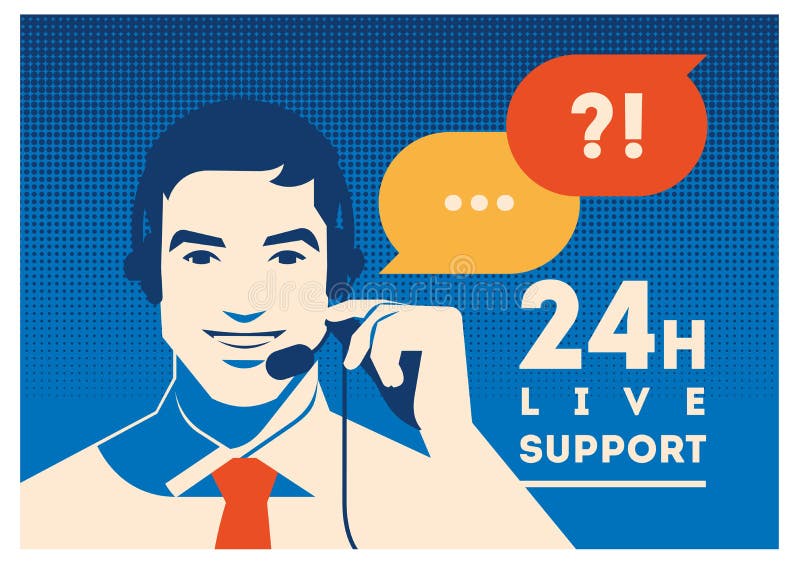 Call Center Operator with Headset Poster. Client Services and ...