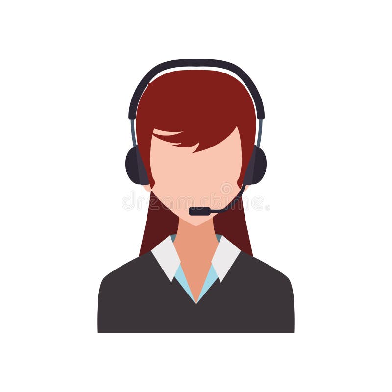 Call center operator stock illustration. Illustration of human - 88171934