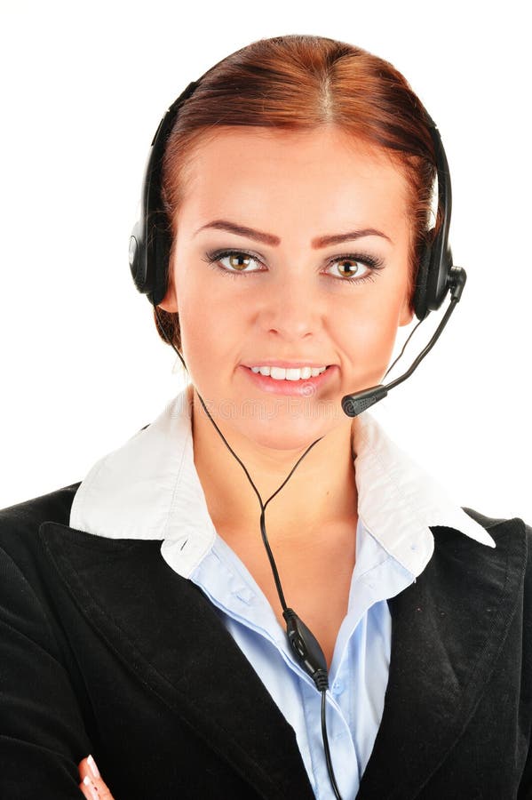 Call Center Operator. Customer Support Stock Image - Image of support ...