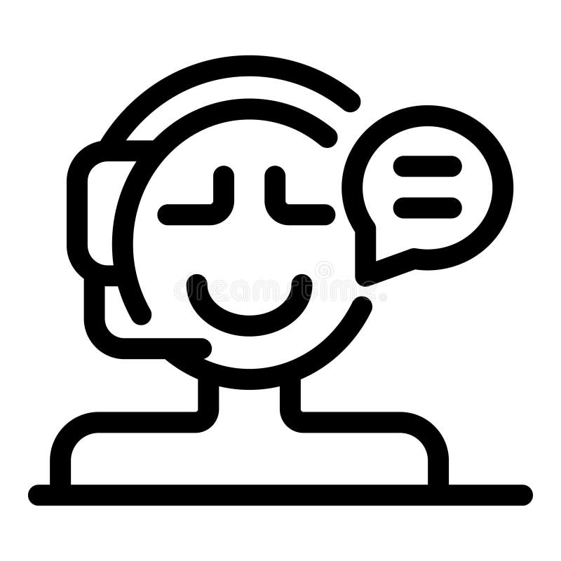 Call Center Operator Smiling while Talking with Customer Using Headset ...
