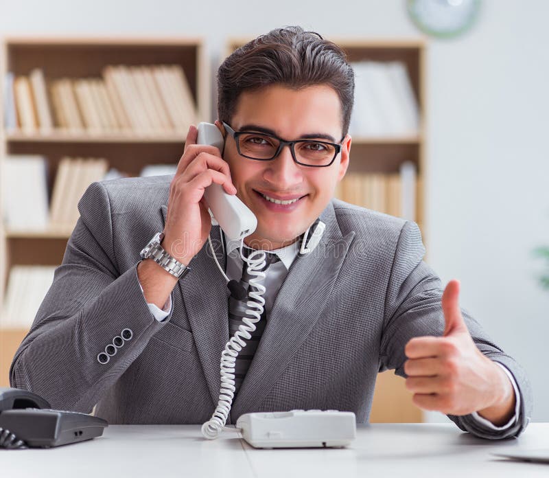 Call Center Operator Talking on the Phone Stock Image - Image of ...