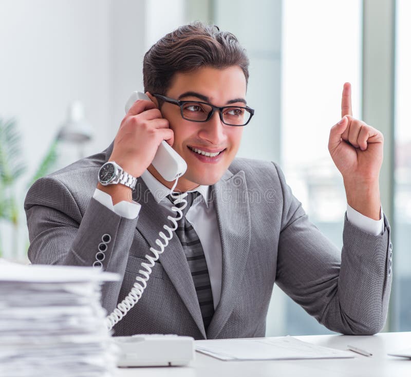 Call Center Operator Talking on the Phone Stock Photo - Image of help ...