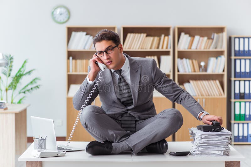 The Call Center Operator Talking on the Phone Stock Image - Image of ...